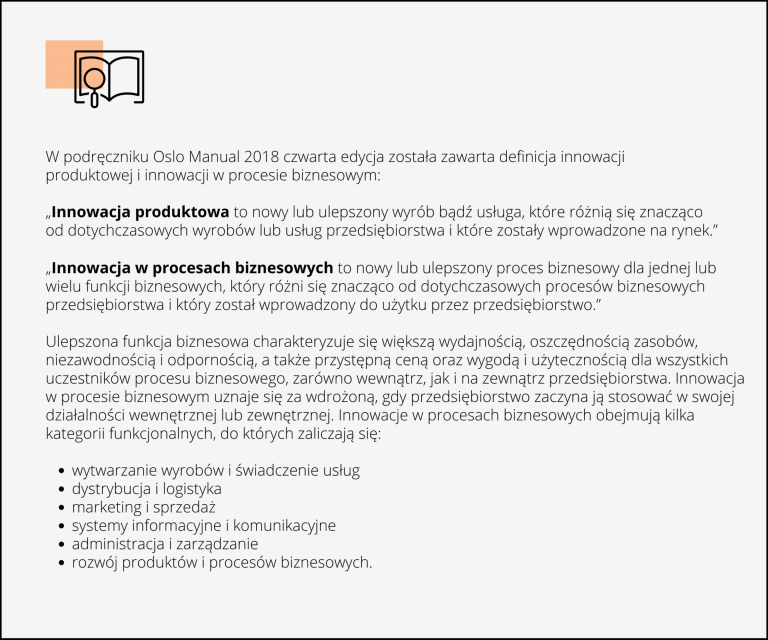 Innowacja produktowa oraz innowacja w procesie biznesowym - Sekwencja